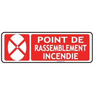Point de rassemblement incendie | PANNOPRO - LE SPÉCIALISTE DE LA ...