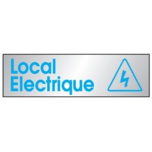 Plaque « Local électrique » | PANNOPRO - LE SPÉCIALISTE DE LA SIGNALISATION